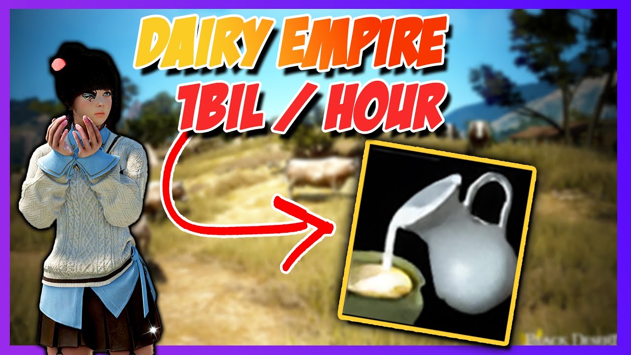 1 Billion Silver / h by Milking Cows, Here's How - Black Desert - YouTube