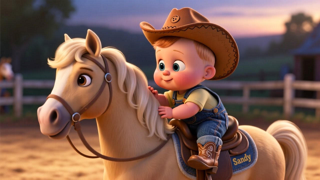 Pony Baby Rodeo Ring 🐴🎠 | Kids Fantasy Song | Learn Colors at a Gentle ...