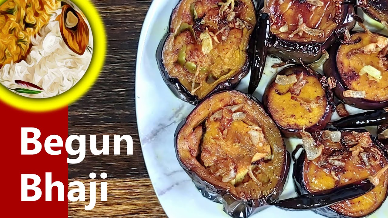 Begun Bhaji | Easy Fried Eggplant / Brinjal | Bengali Style | Easy ...