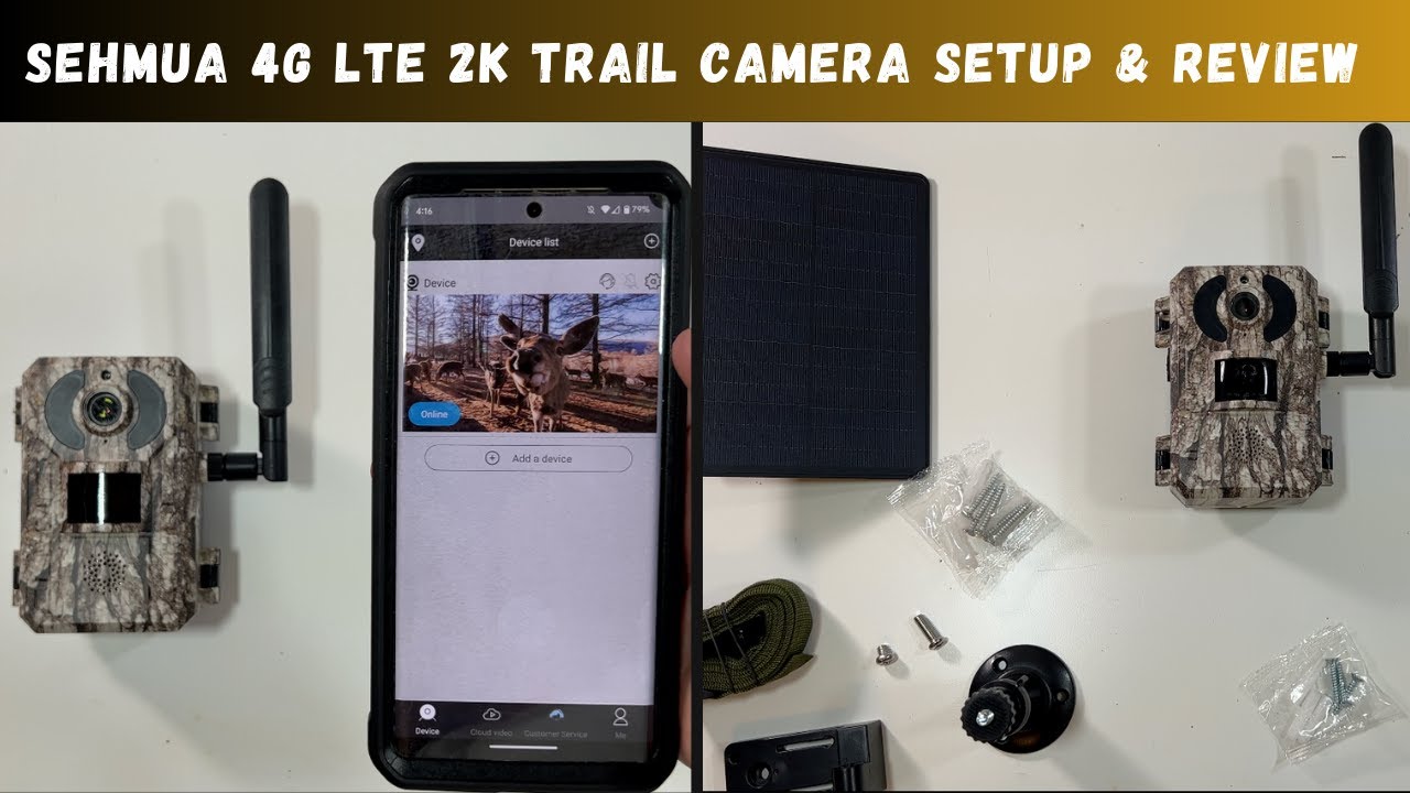 Sehmua 4G LTE 2K Trail Camera Setup & Review - YouTube