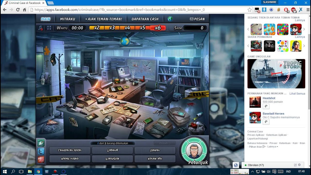 Cheat Criminal case facebook 2016 - YouTube