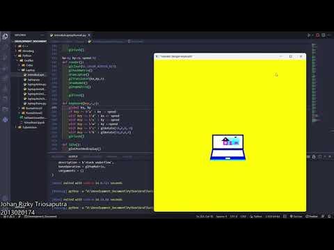 Interaksi || Python PyOpenGL - YouTube