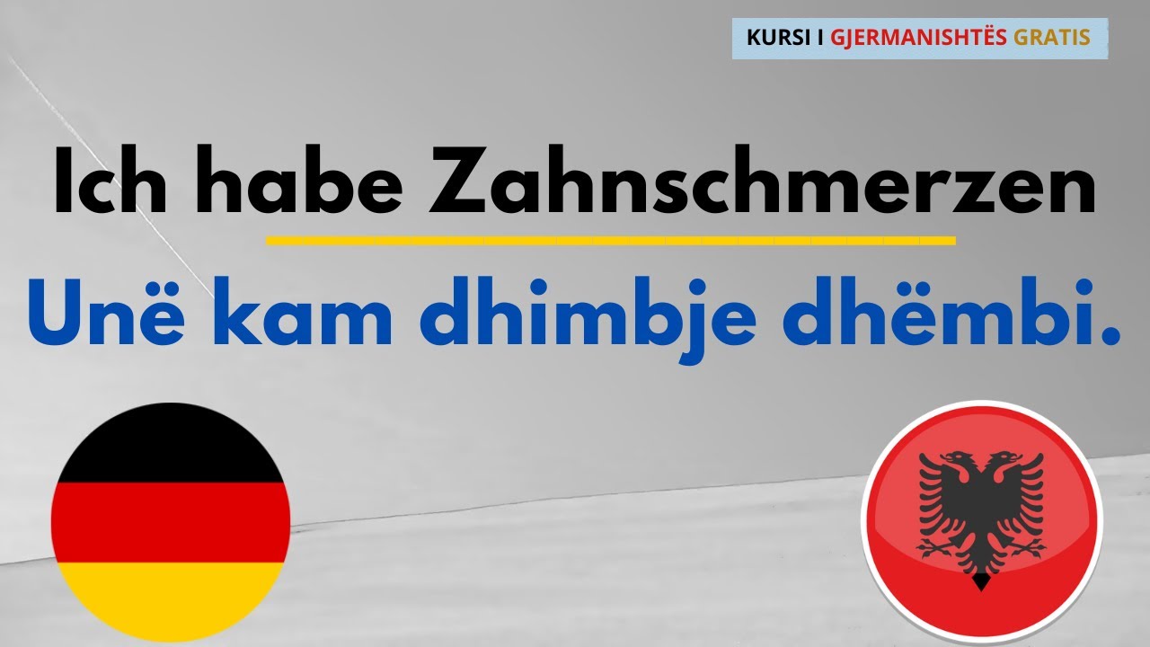 Pjesët e Trupit me Shembuj - Körperteile // Gjermanisht Shqip A1 A2 B1 ...