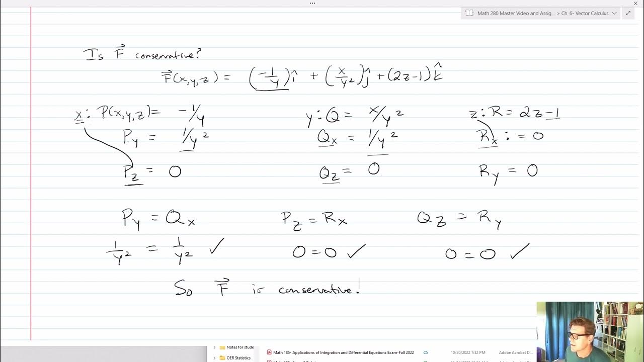 Conservative Vector Fields and Potential Functions - YouTube