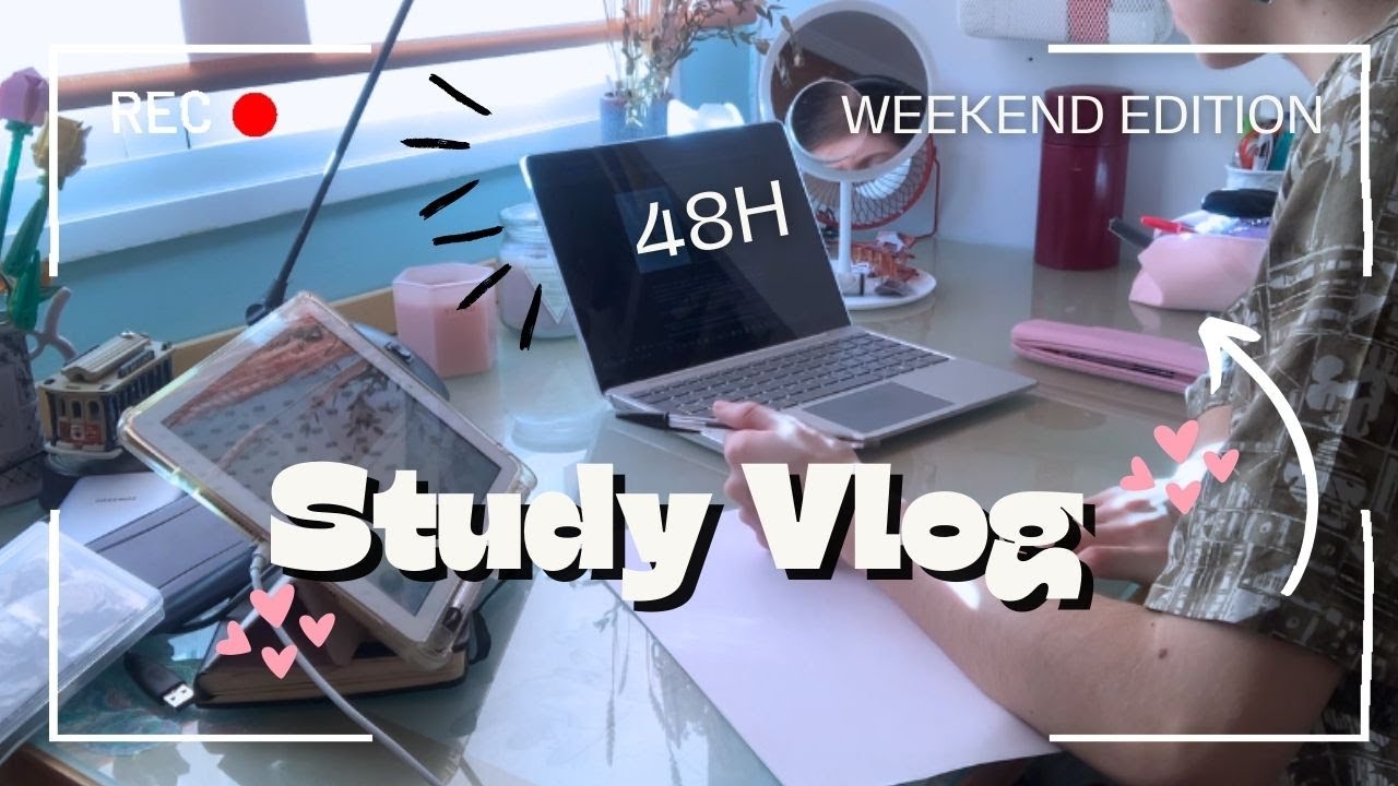 48H PRODUCTIVE STUDY VLOG || dance, midterms, skincare and hanging out ...