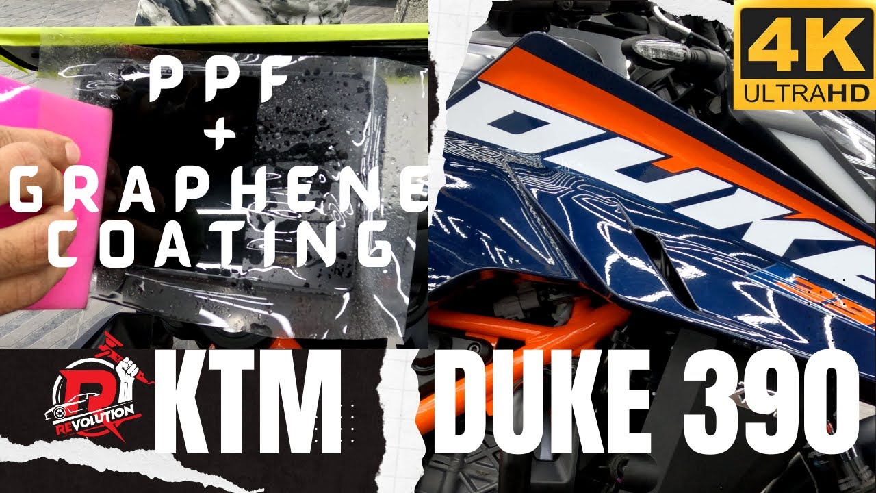 WE PROTECTED THIS KTM DUKE 390 WITH PPF & GRAPHENE COATING | REVOLUTION DETAILING STUDIO ...