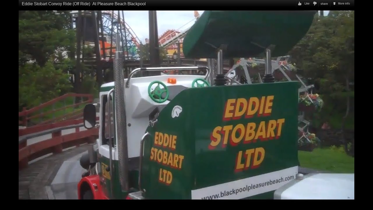 Eddie Stobart Convoy Ride (Off Ride) At Pleasure Beach Blackpool - YouTube