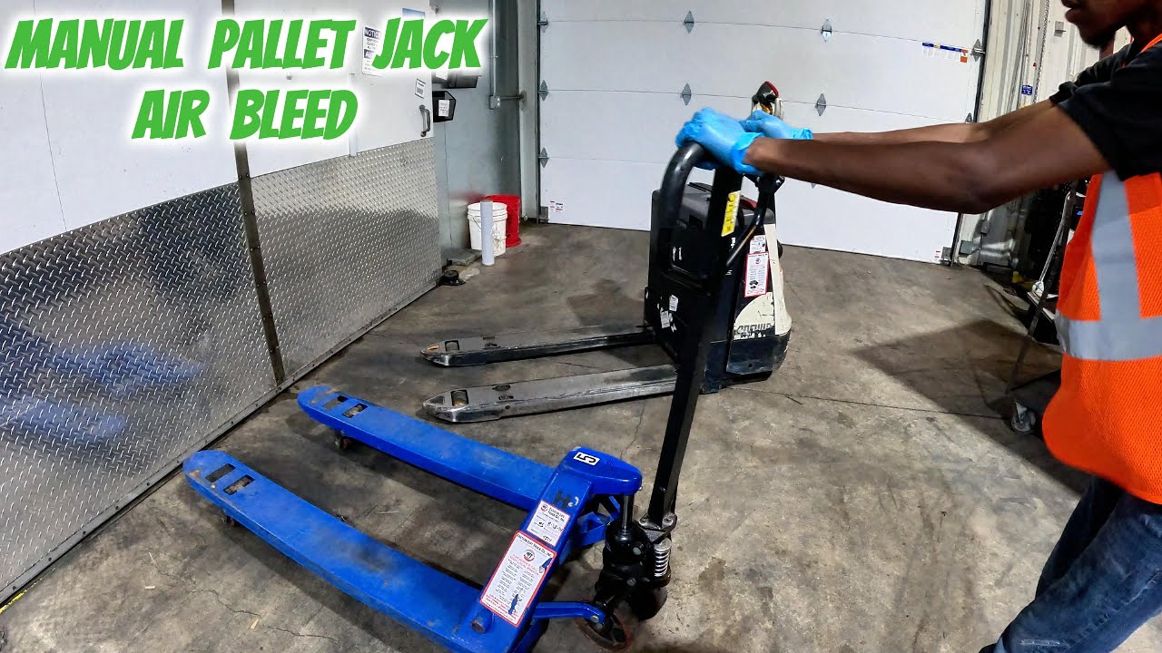 How To Bleed Air Out of the Hydraulic Unit of a Manual Pallet Jack I ...