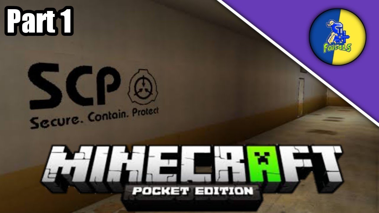 SCP HORROR MAP GAMEPLAY, PART 1 - MINECRAFT PE - YouTube