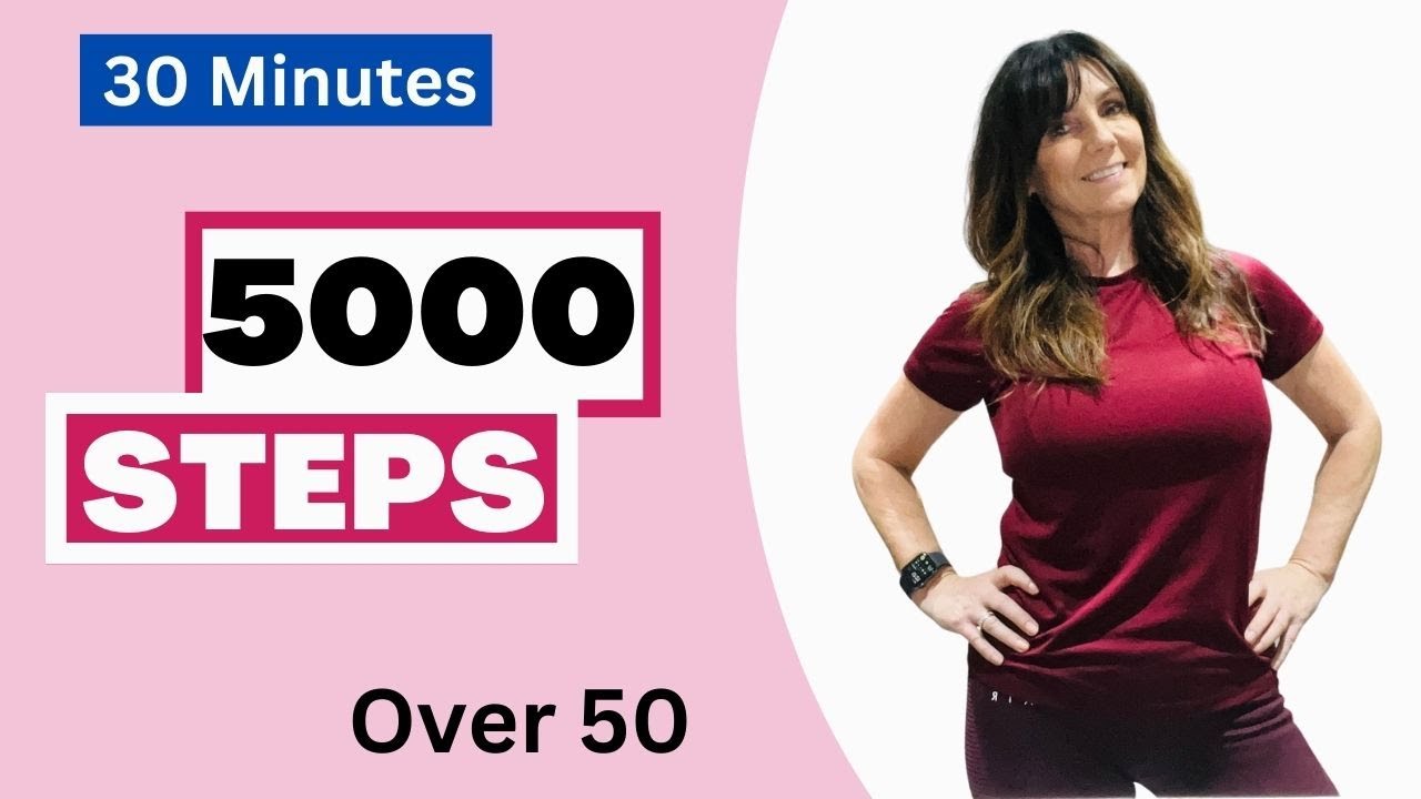 🔥WALKING WORKOUT| 5000 STEPS OVER 50 low impact | BURN 400 CALORIES ...