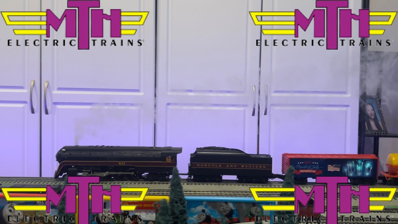 My MTH 611 N&W Steam Engine Locomotive O Scale. - YouTube
