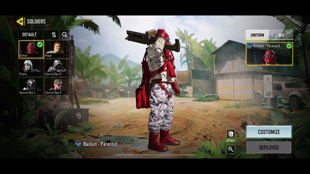 Bailout PARANOID - SPECIAL OPS 5 add BackPack1 Red - Hoodpopit COD ...