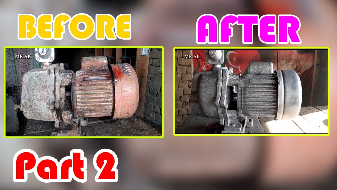How To Paint water Pump | Restoration And Painting Water Pump | Part 2 ...