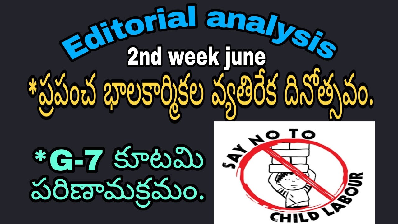 Editorial analysis and current events explanation - YouTube