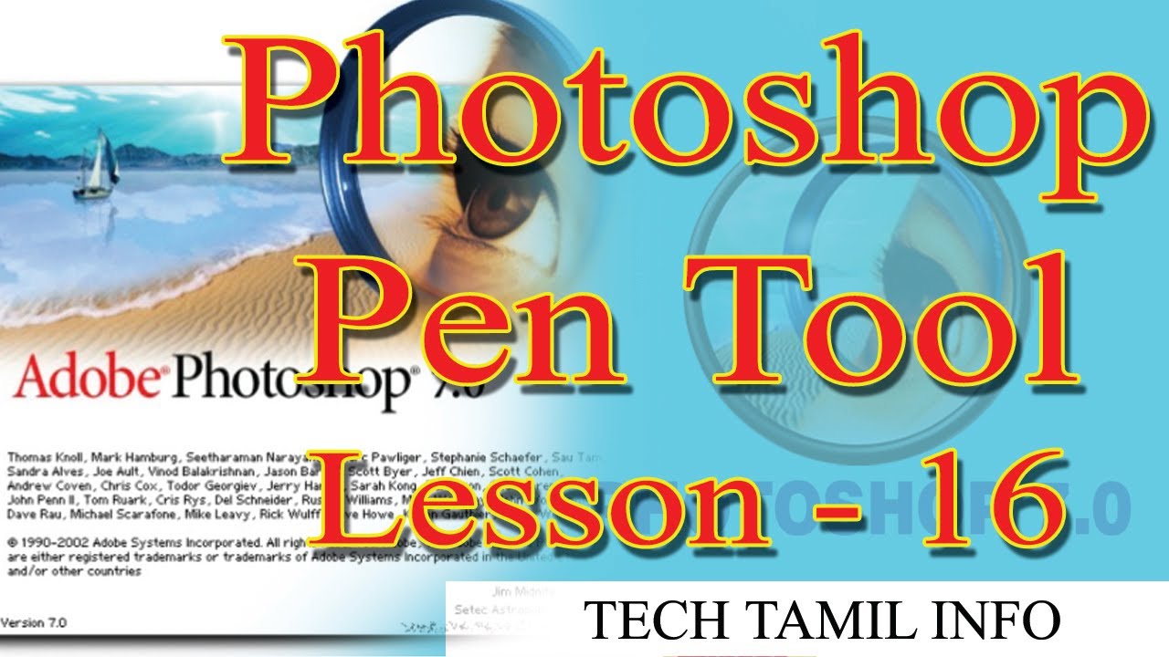 Photoshop Pen Tool Lesson 16 - YouTube
