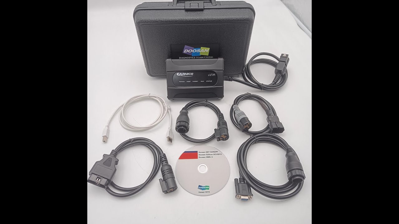 DOOSAN uVIM Adapter Diagnostic Tool Support DL06 DL08 DMS-5 - YouTube