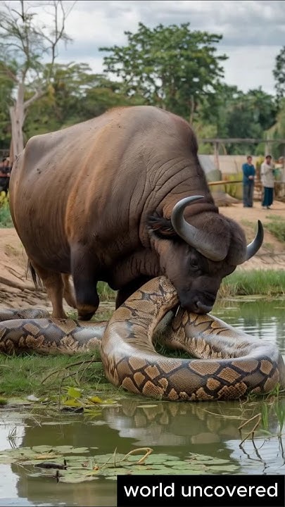 Python vs. Bull: Who Will Win This Deadly Battle? #shorts - YouTube