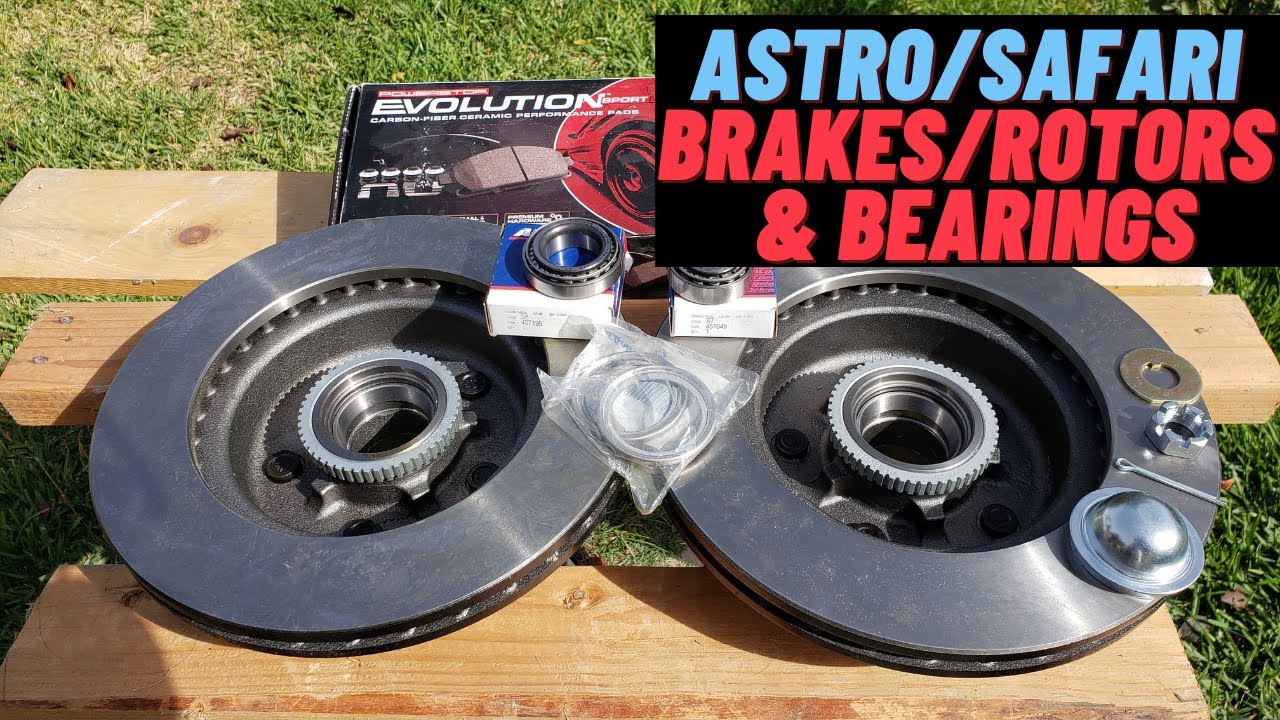 How To Change Astro / Safari Brakes Rotors and Bearings - YouTube