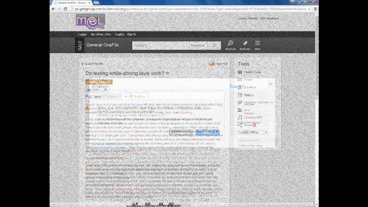 How to Find an Article in General OneFile - YouTube
