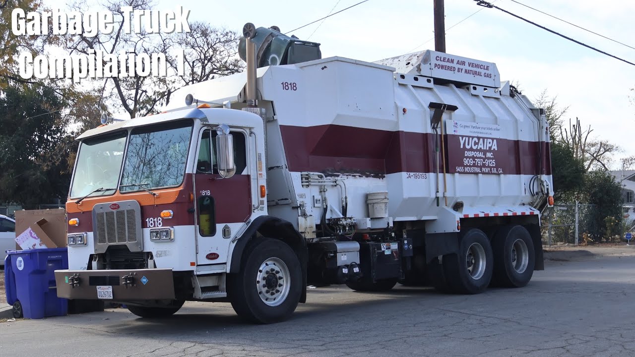 Garbage Truck Compilation 1 - YouTube