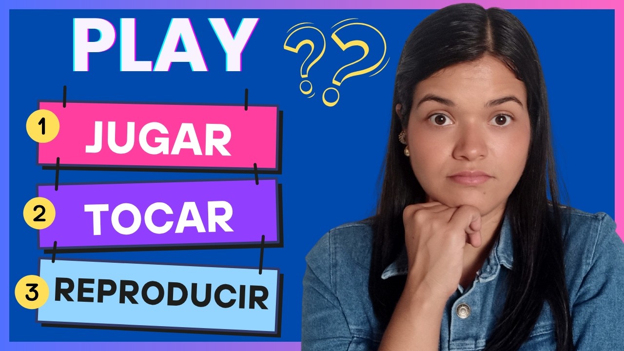 To Play in Spanish: The 4 Uses You Need to Know💡 - YouTube
