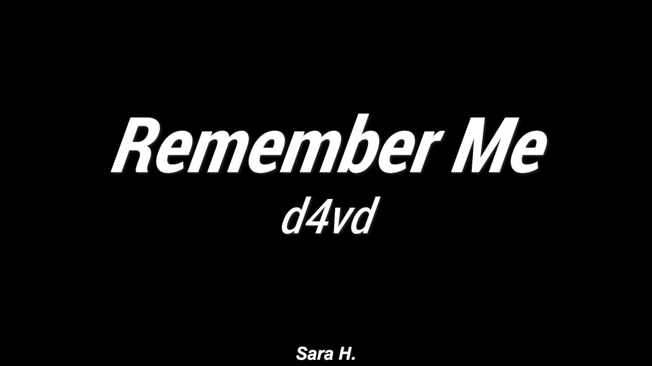 Remember Me (from the series Arcane League of Legends) - d4vd (Sub ...
