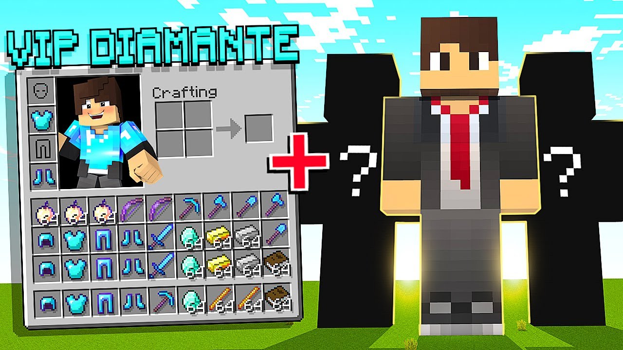 ATIVEI UM VIP DIAMANTE + CONSTRUA A SUA SKIN GIGANTE EM MINHA CASA ...