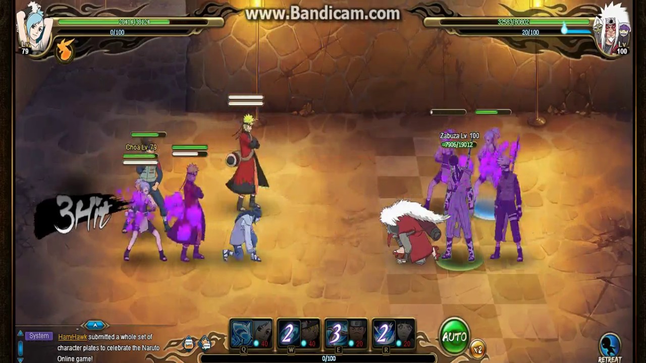 Naruto Online: Ninja Exam Lv 101 | Water Main (Azure Fang) w/Naruto ...