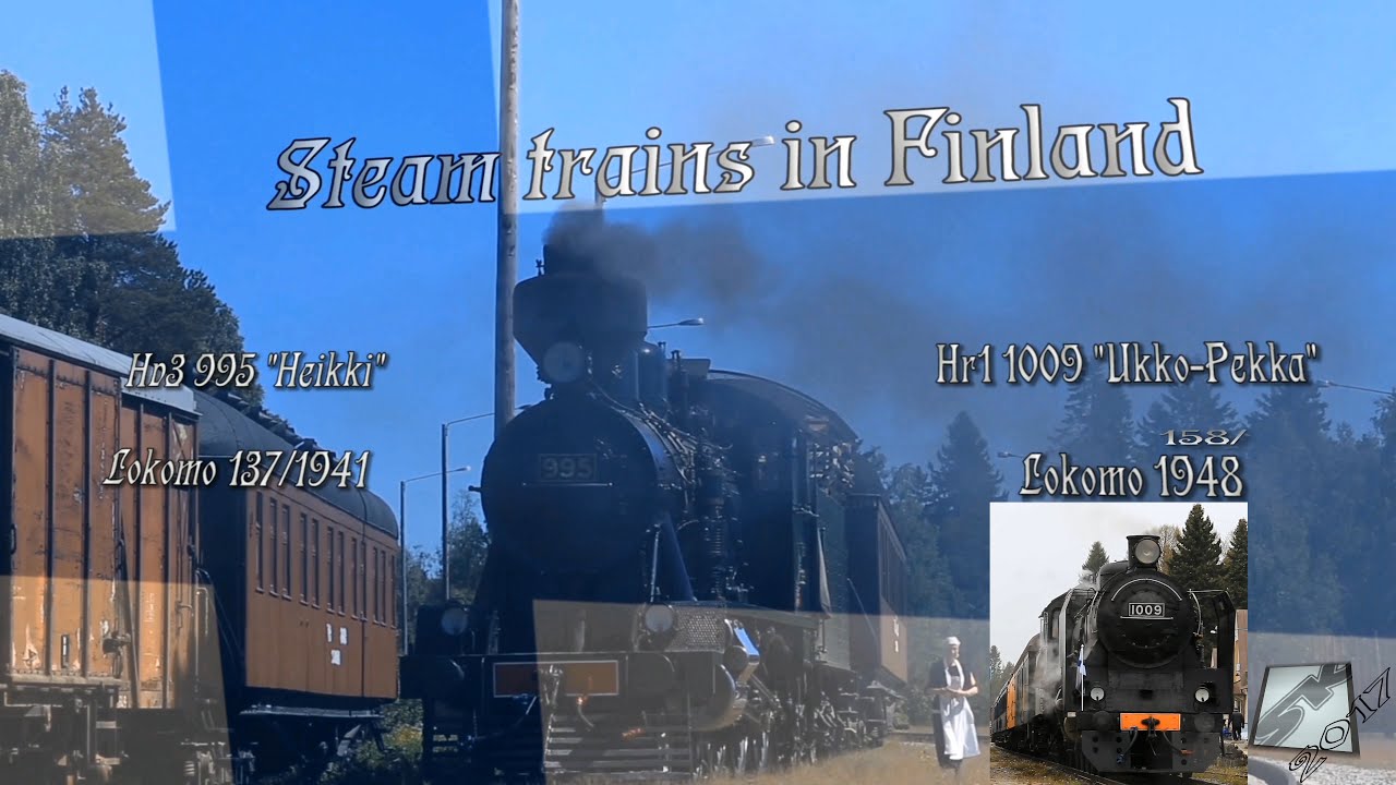 Steam trains in Finland - YouTube