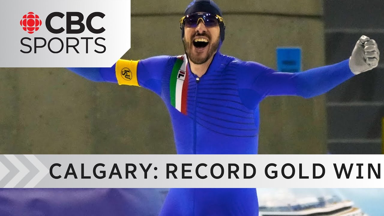Italian speed skater Davide Ghiotto sets 10,000m world record with ...