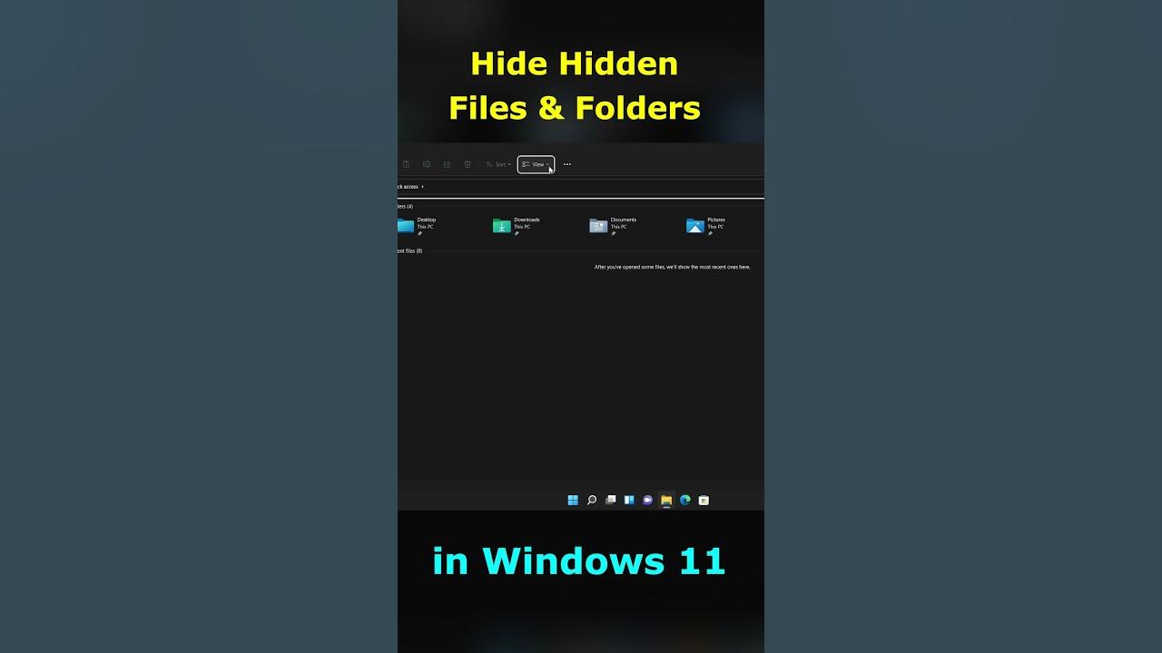 Shorts How To Hide Hidden Files In Windows 11 Hide Hidden Folders shorts-how-to-hide-hidden-files-in-windows-11-hide-hidden-folders