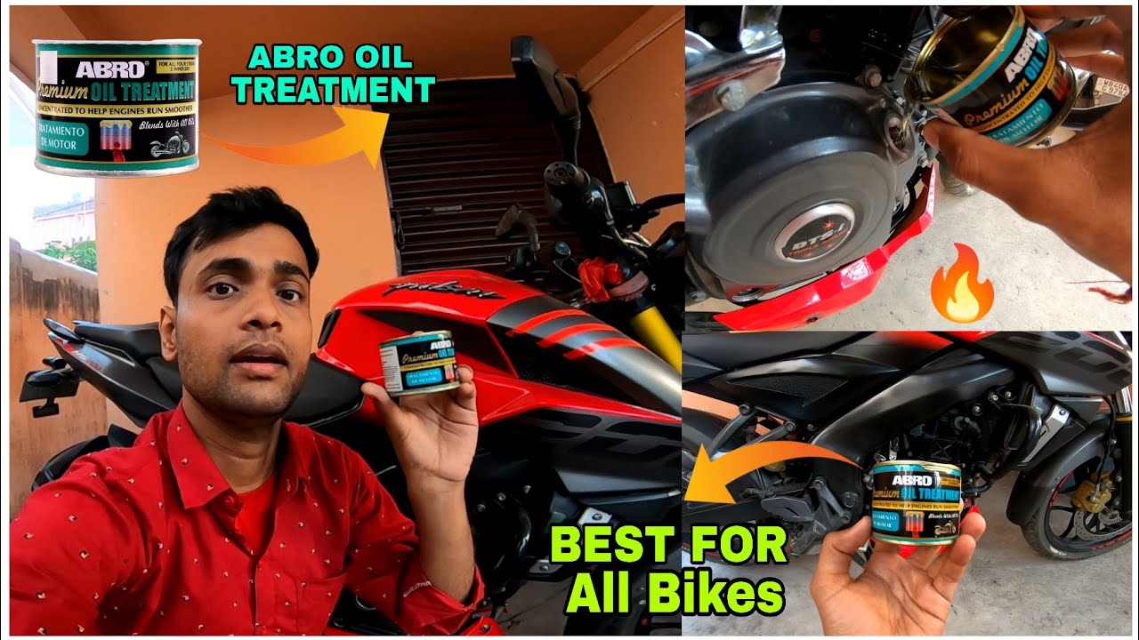 ABRO Oil Treatment 🔥|Best For All Two Wheeler || Engine Butter smooth ...
