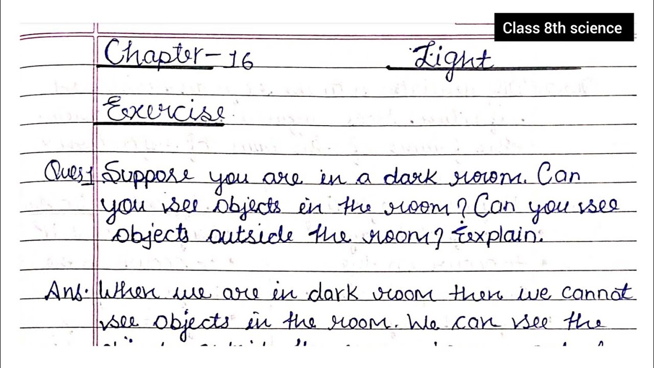 Light Class 8th Science Chapter 13 Question Answer ncert cbse Light Class 8th Science Chapter 13 Question Answer ncert cbse