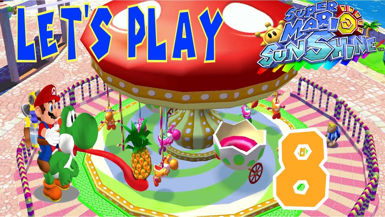 Let's Play Super Mario Sunshine part 8 Pinna Park Finish - YouTube