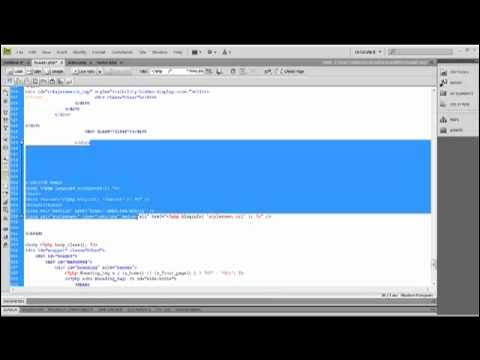 Integrate Wordpress Into Existing website Using TwentyTen Theme Tutorial - YouTube