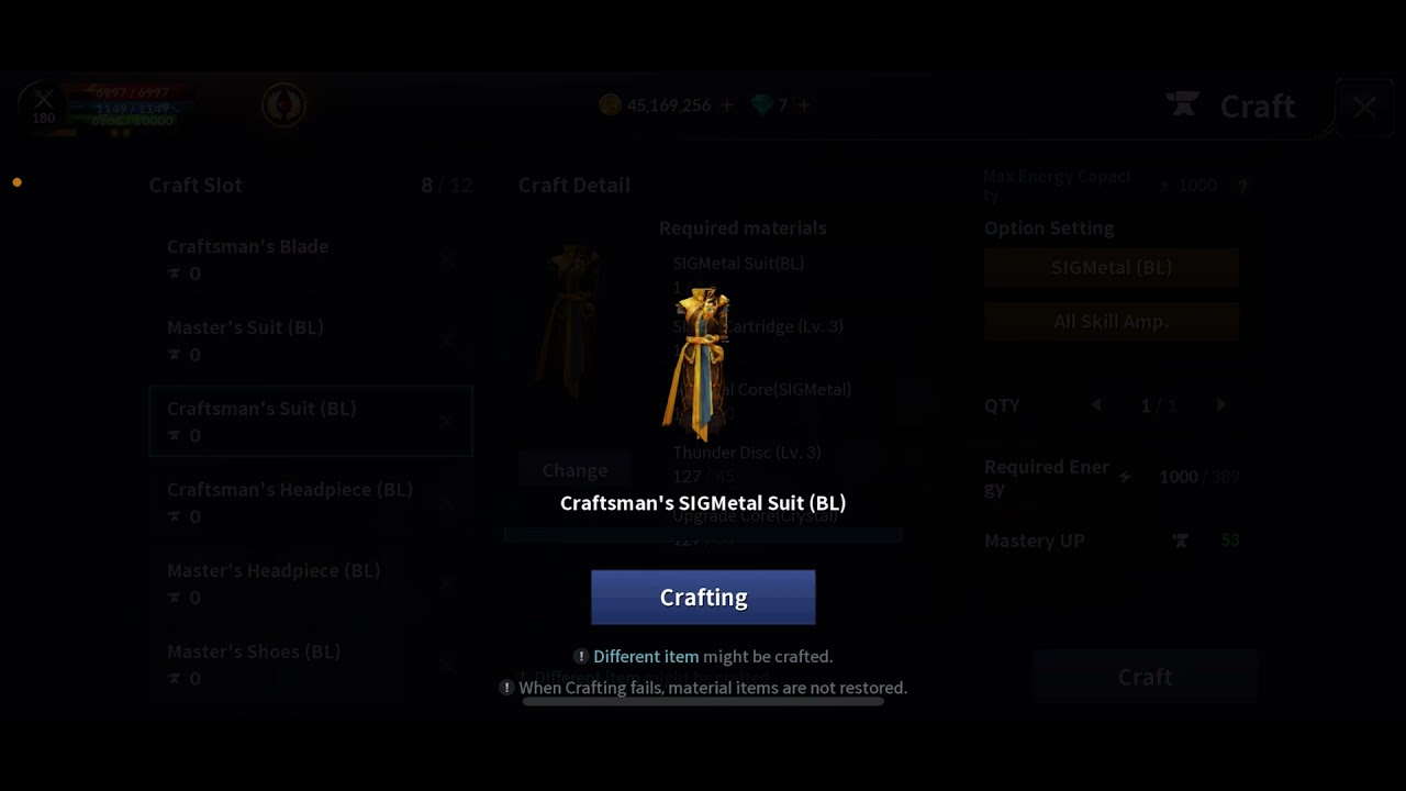 How to craft Craftsman and Masters Sigmetal in Cabal Mobile Ph Navareth ...