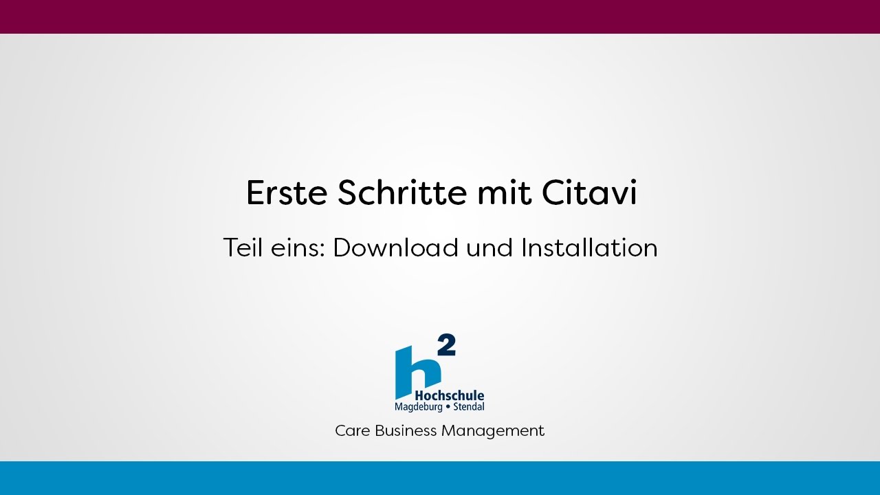 Erste Schritte mit Citavi - Teil 1: Download und Installation - YouTube
