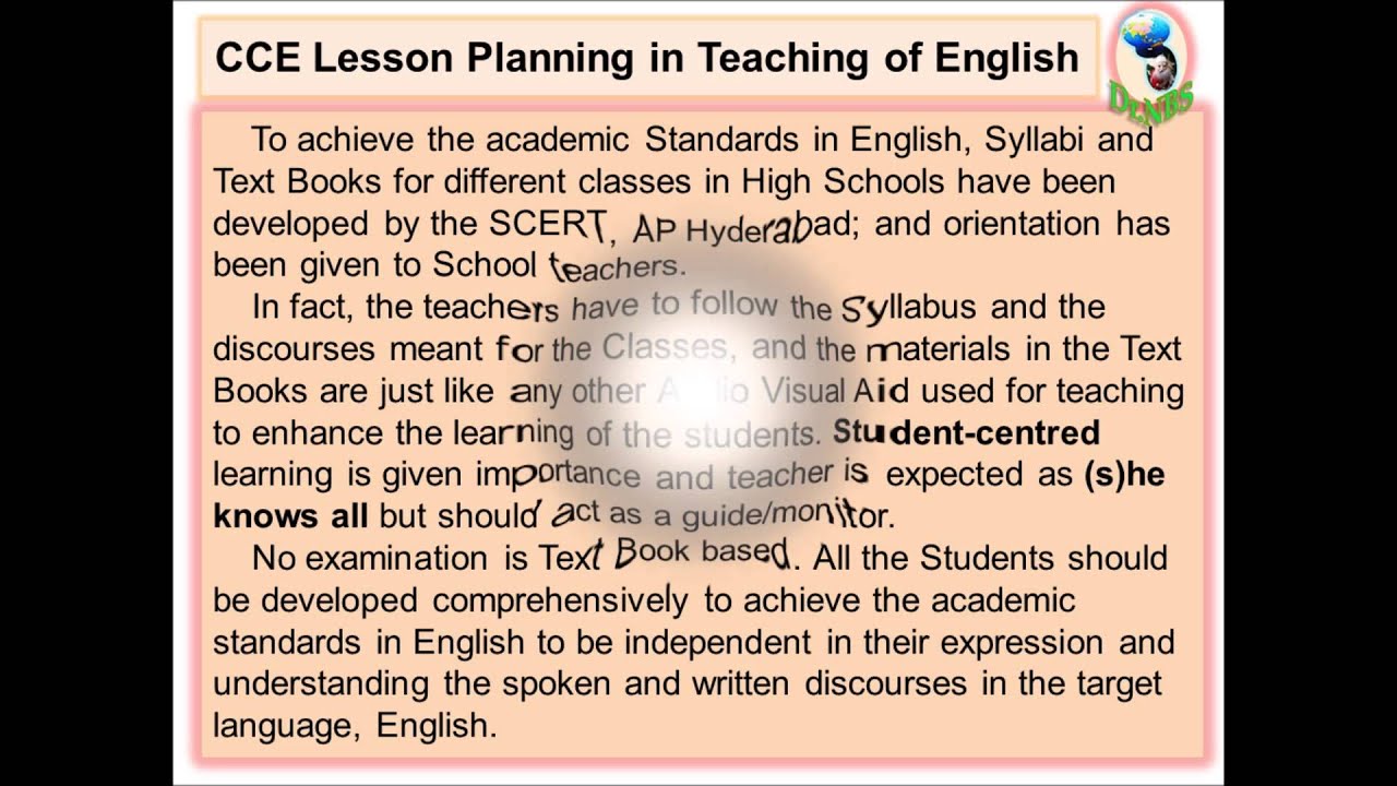 21st C English Teaching CCE Lesson Plans Prose - YouTube