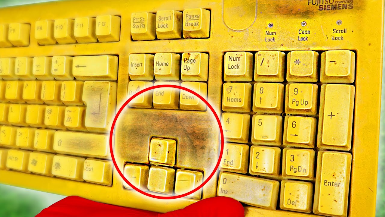 Yellow Keyboard Amazing Restoration - YouTube
