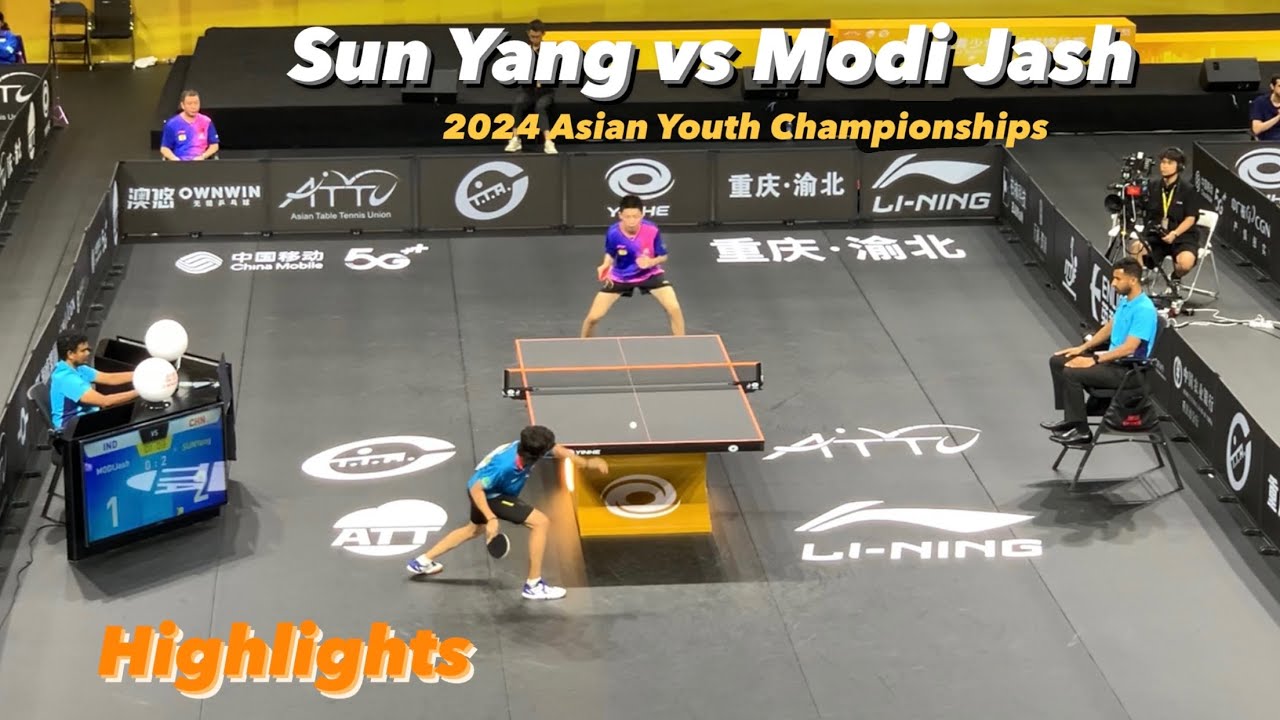 Chop vs Loop: Sun Yang 孙杨 vs Modi Jash | 2024 Asian Youth Championships ...