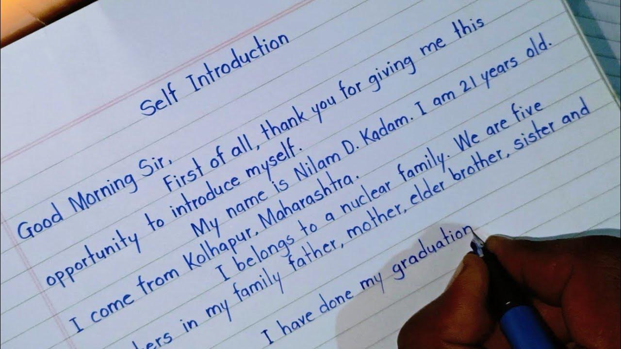 Self Introduction In English For Interview || How To Introduce Yourself ...