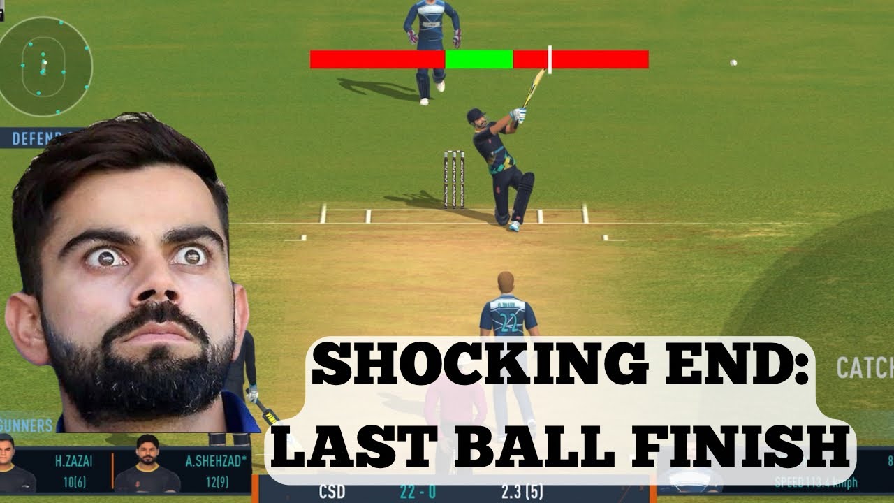 Most interesting multiplayer match i played recently in realcricket24 # ...