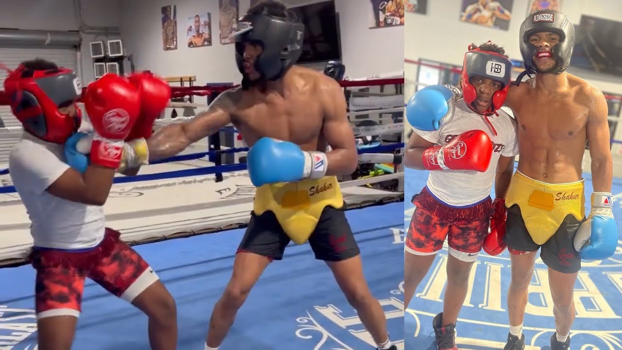 12 years old Boxer SPARRING Shakur Stevenson — King Jr. - YouTube