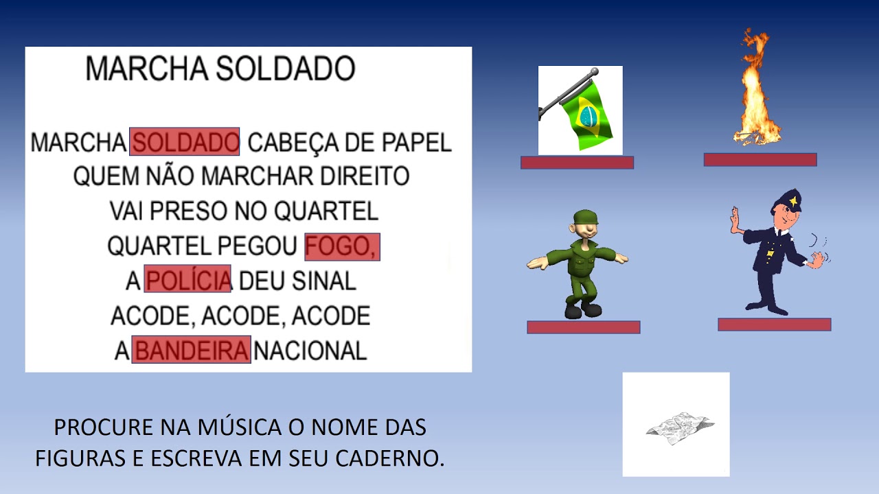 aula 6 10 marcha soldado - YouTube