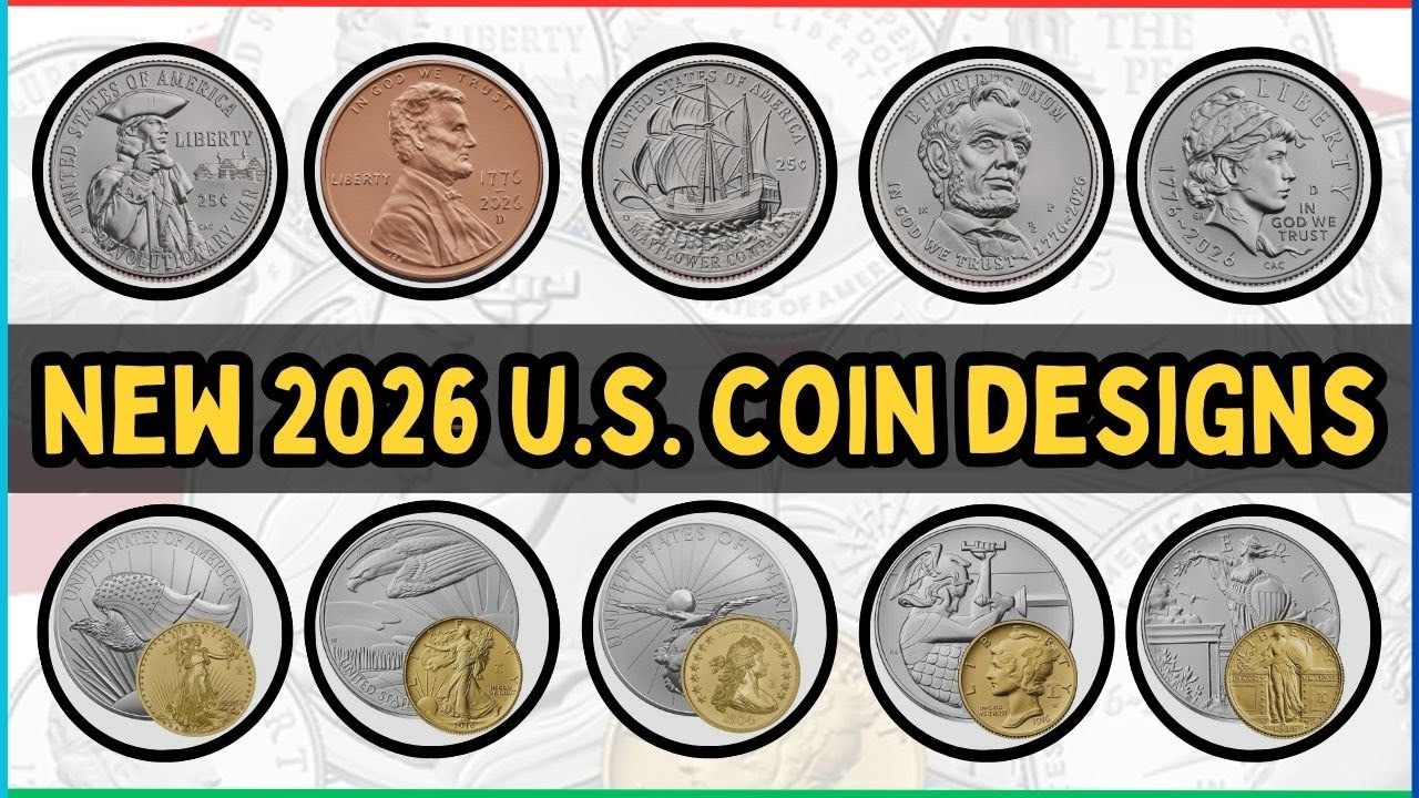LOOK OUT! The NEW 2026 Coin Designs are Here! 9 New Coins for 250th ...