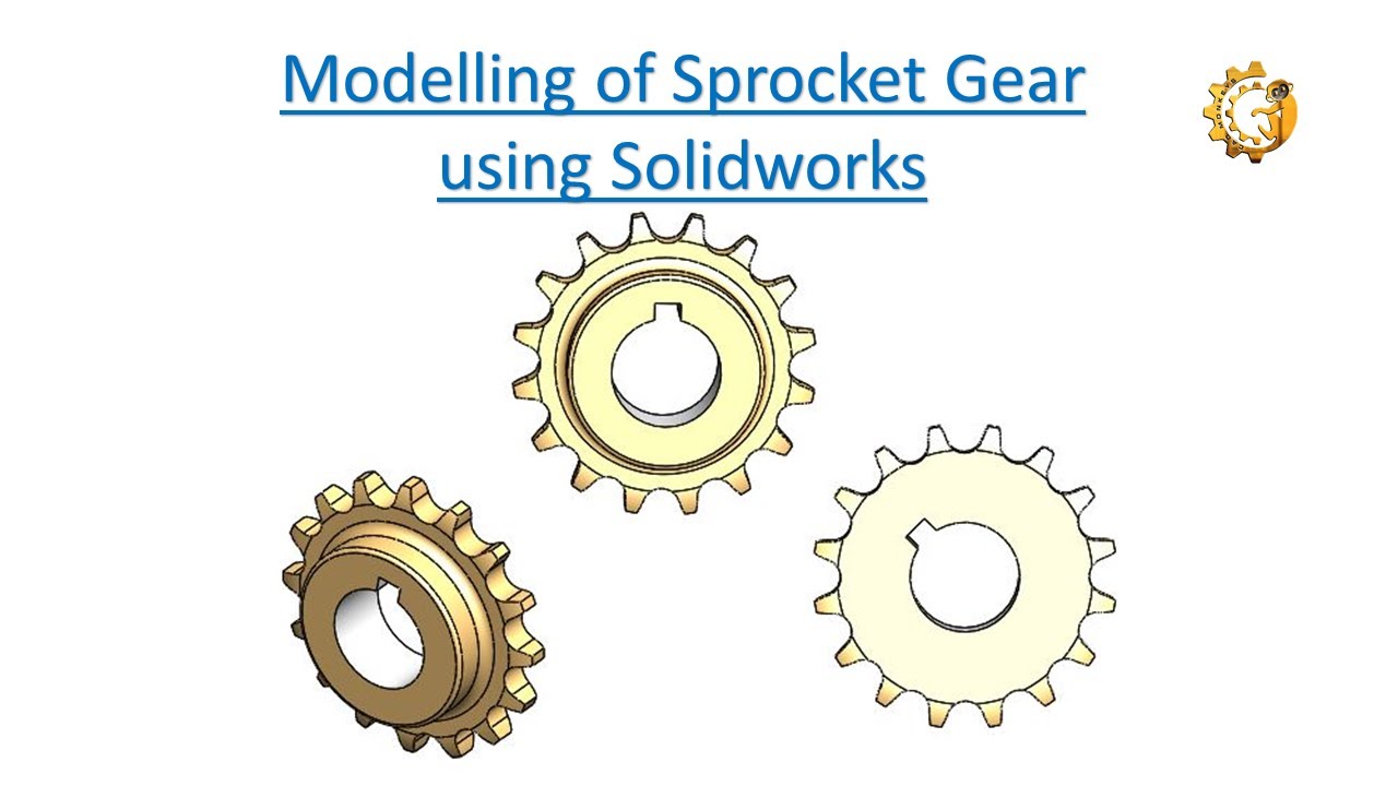 Modelling of Sprocket Gear using Solidworks. - YouTube