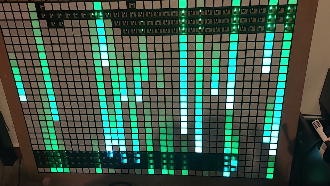 esphome addressable light display effects: matrix demo - YouTube