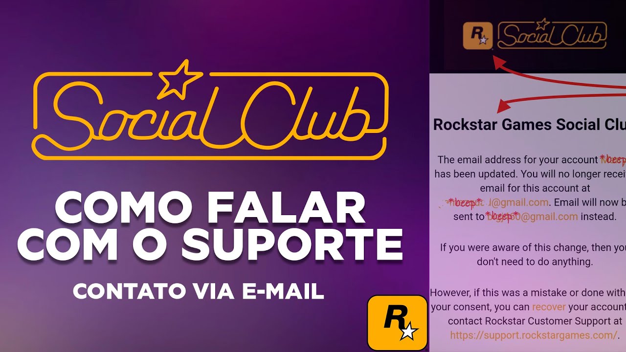 Como Entrar em Contato com o Suporte Rockstar por email - Recuperando ...