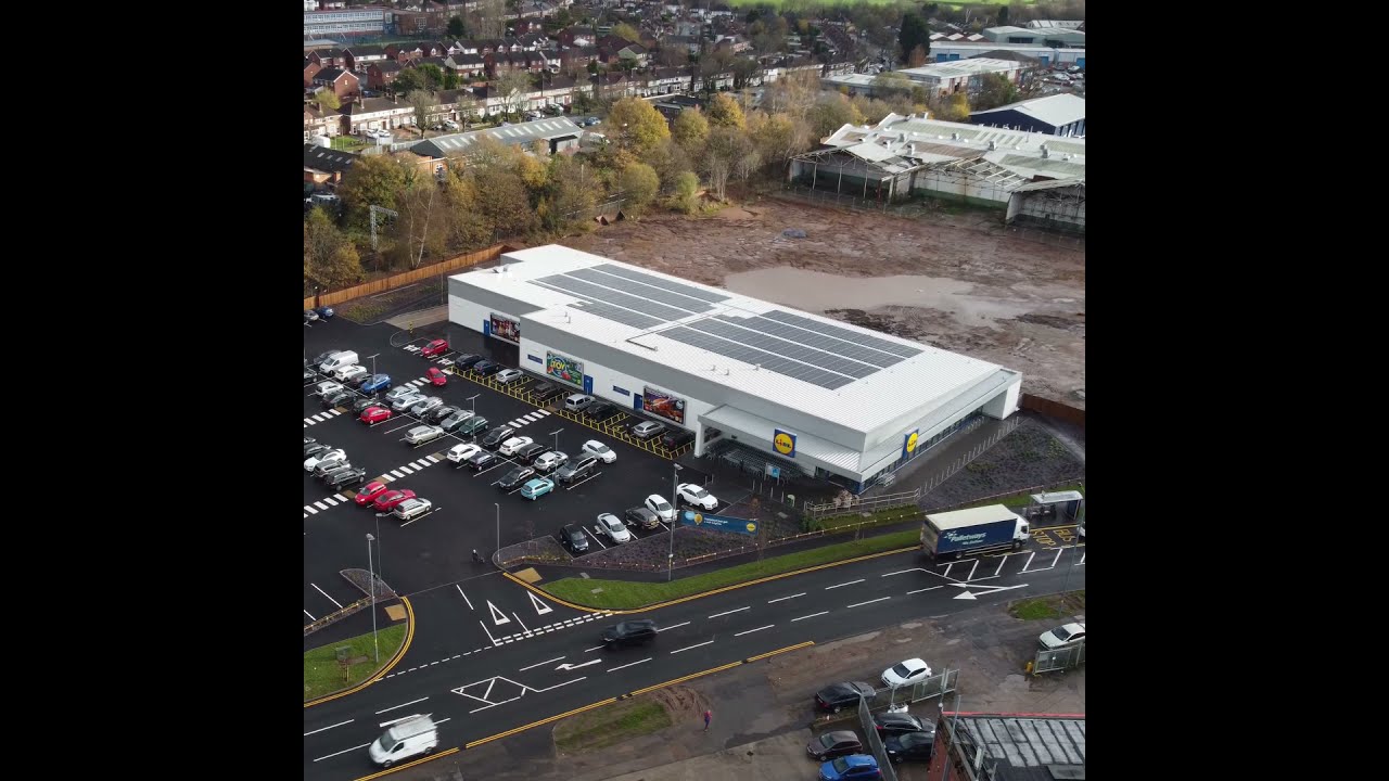 Lidl, Hamstead, Birmingham - aerial video - YouTube