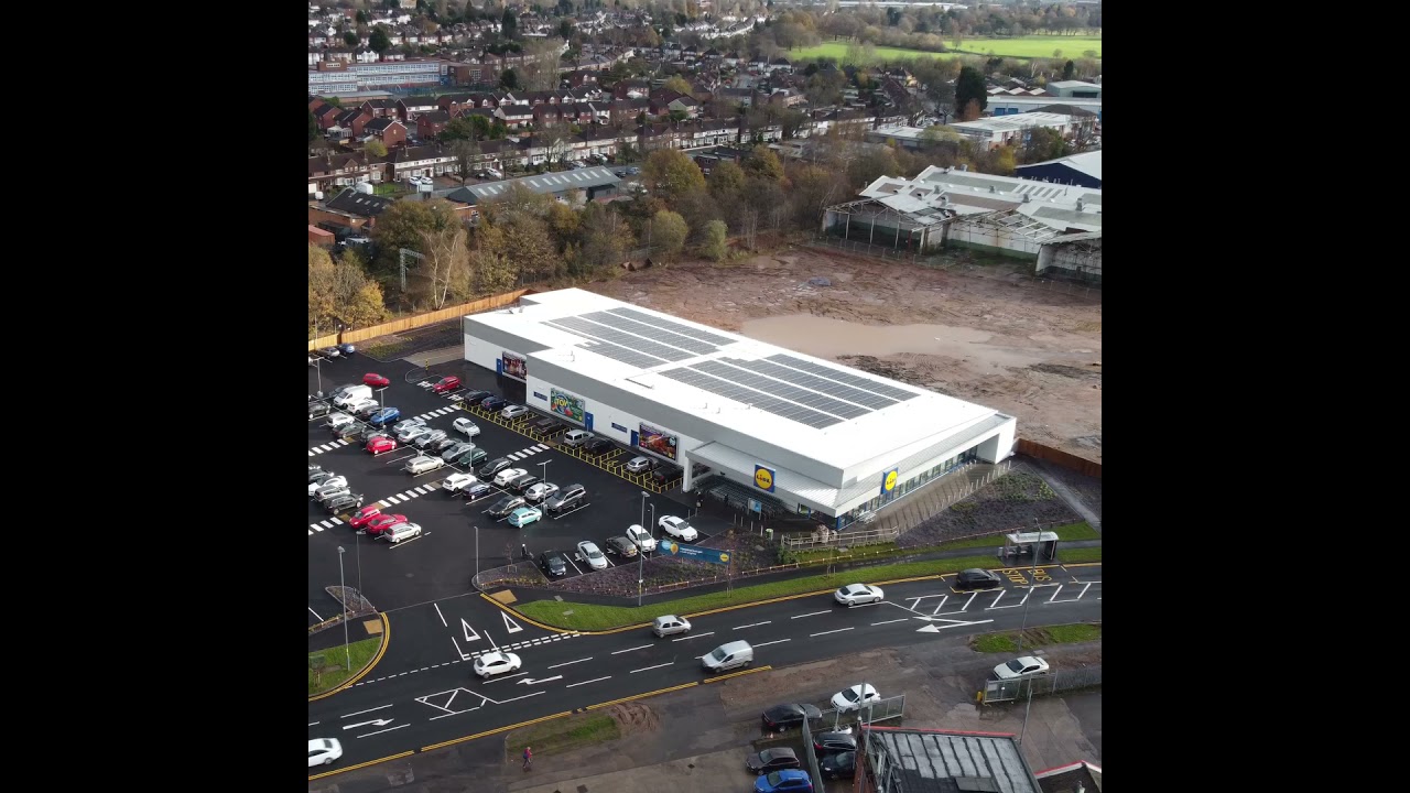 Lidl, Hamstead, Birmingham - aerial video - YouTube